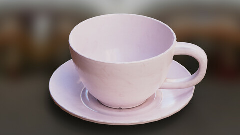 ArtStation - Dirty and Clean Coffee Cup Set | Game Assets