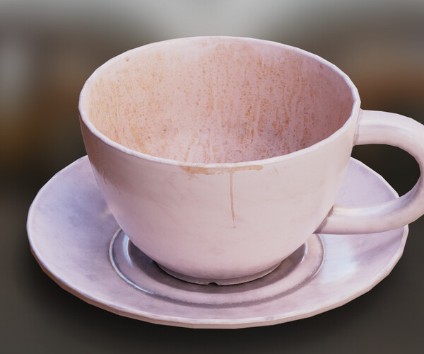 ArtStation - Dirty and Clean Coffee Cup Set | Game Assets