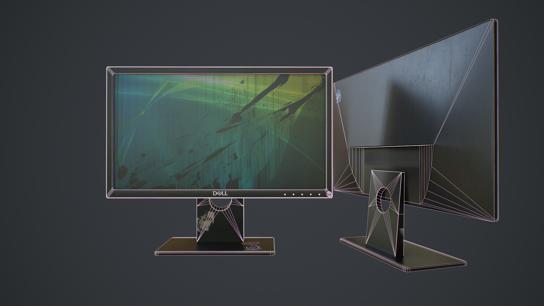 ArtStation - Desktop Computer Monitor with Emission | Game Assets