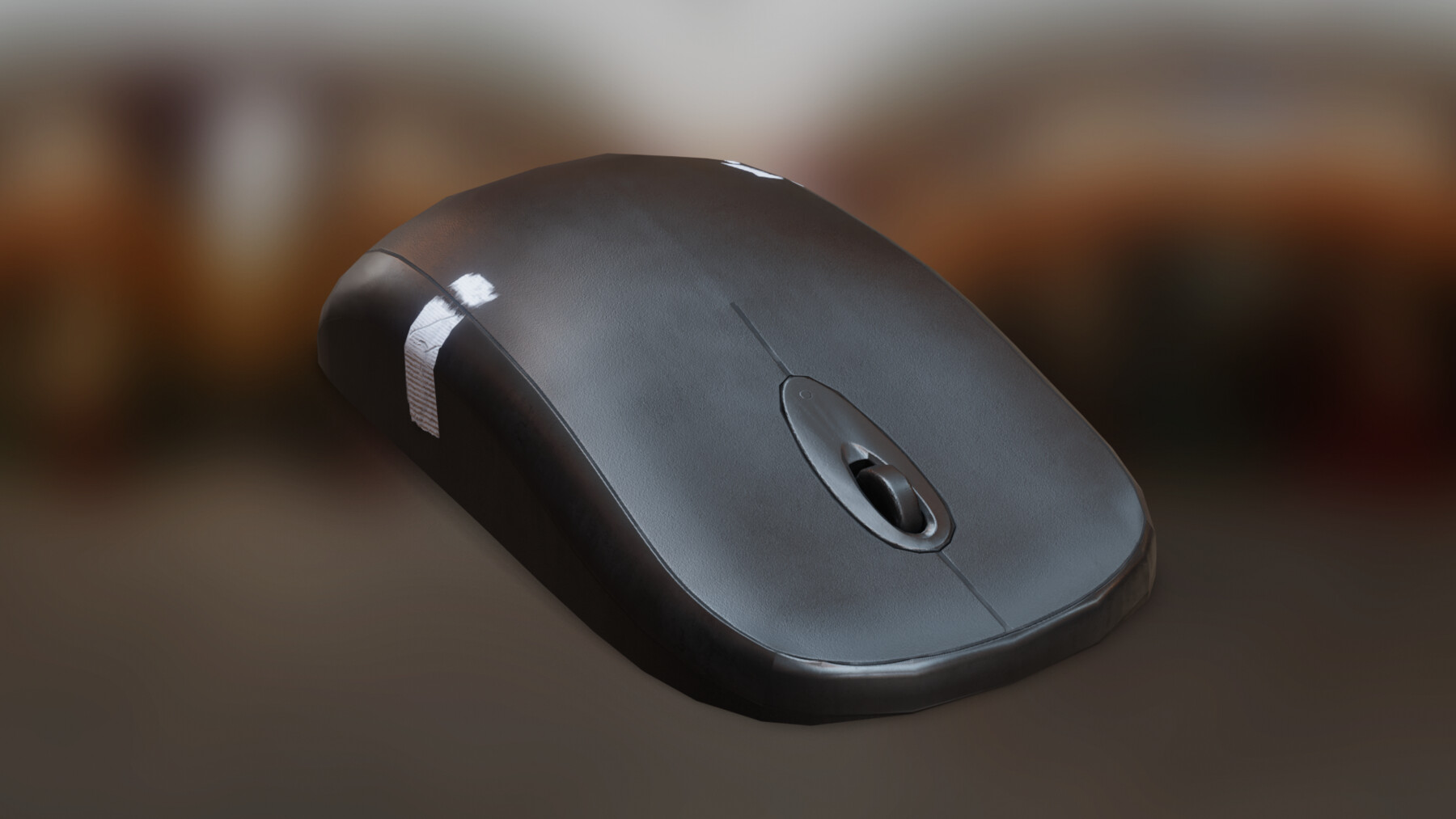 ArtStation - Used Black Computer Mouse | Game Assets