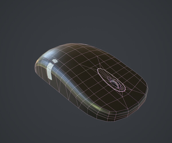 ArtStation - Used Black Computer Mouse | Game Assets