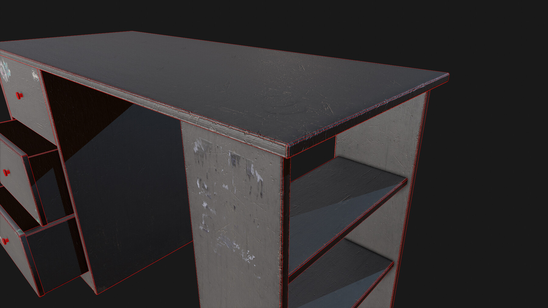 ArtStation - Grey Dirty and Clean Desk | Game Assets