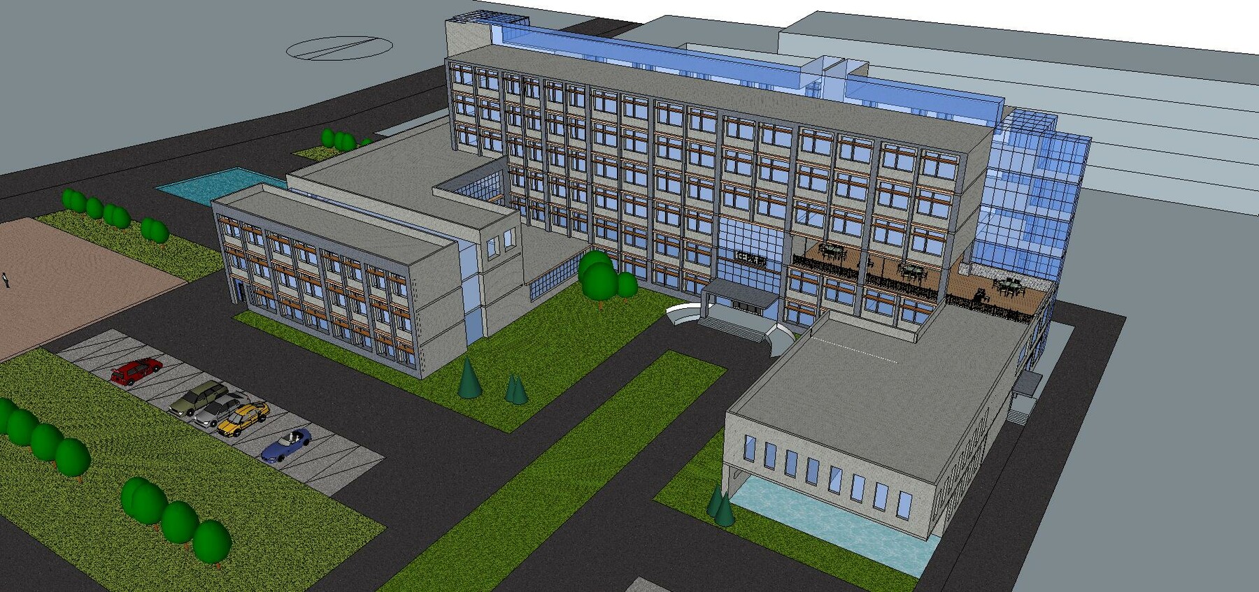 ArtStation - Sketchup City social Building-Hospital -033 | Resources