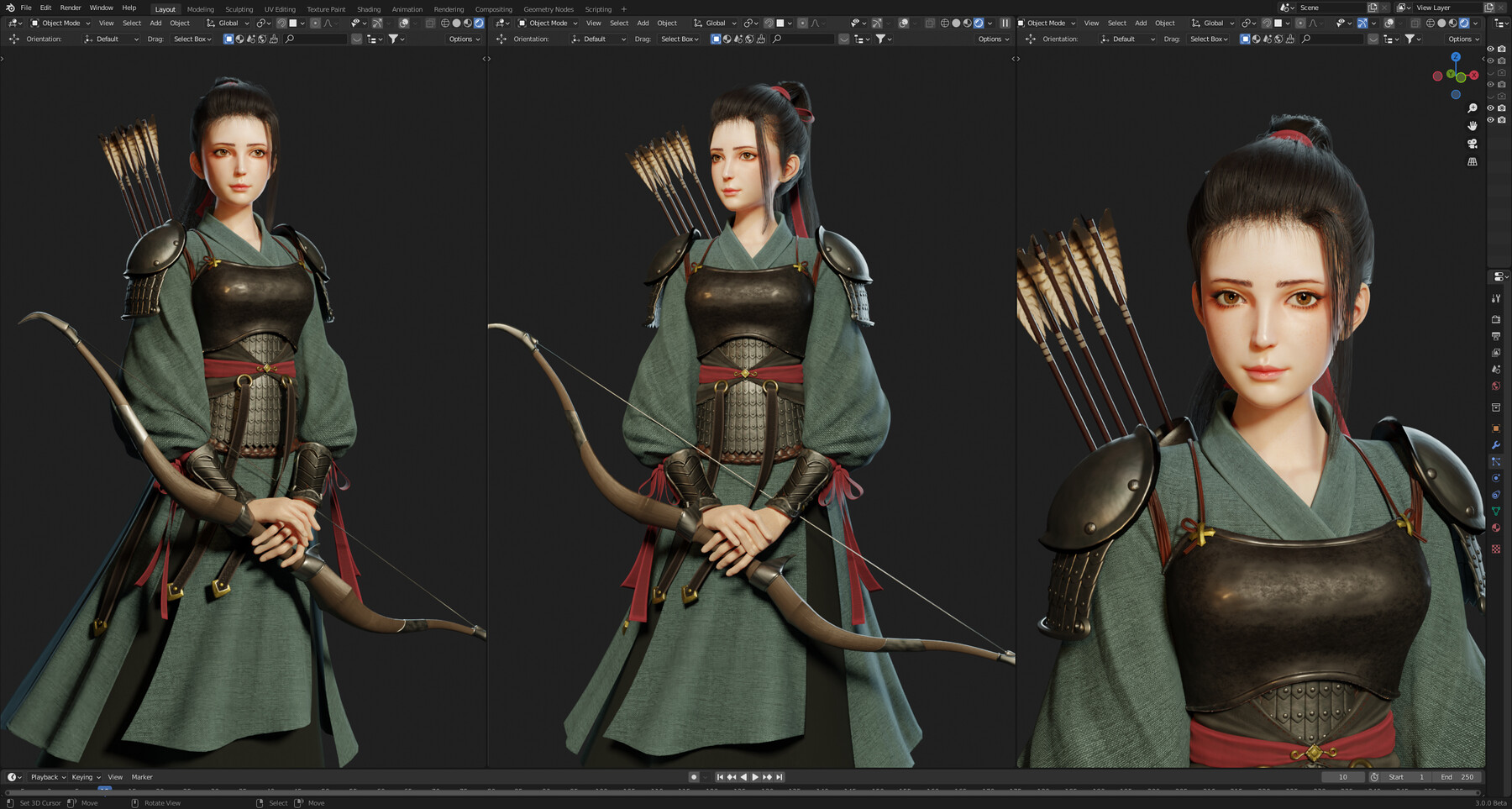 ArtStation - Archer Character Modeling - Blender 3.0 - Full Process ...