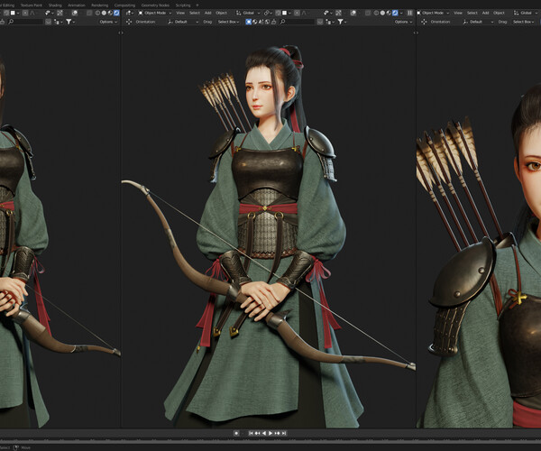 ArtStation - Archer Character Modeling - Blender 3.0 - Full Process ...