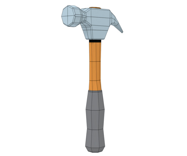ArtStation - Low Poly Cartoon Hammer | Game Assets