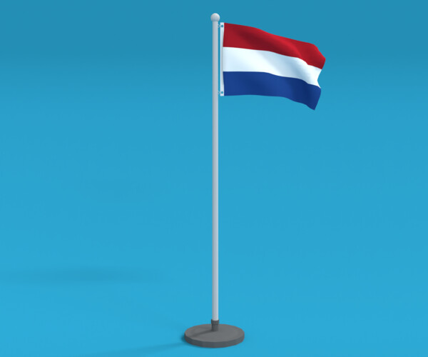 ArtStation - Low Poly Seamless Animated Netherlands Flag | Game Assets
