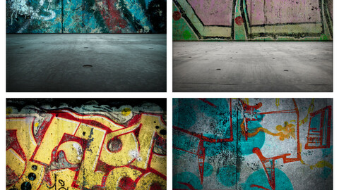 ArtStation - Graffiti Urban Stage Stock 4K image | Resources