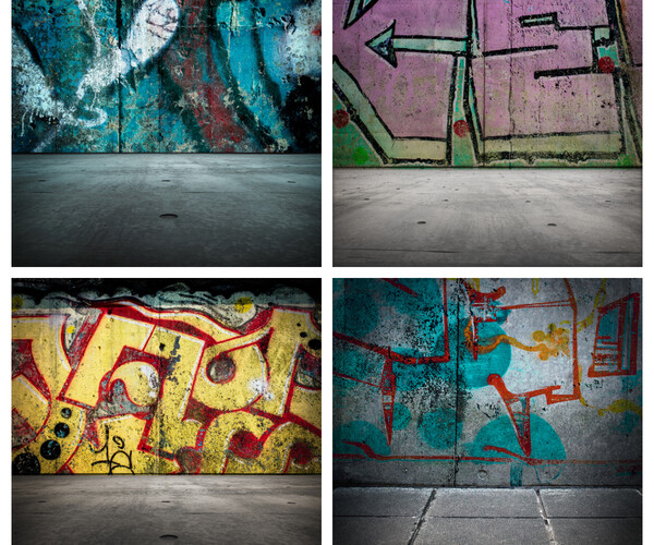 ArtStation - Graffiti Urban Stage Stock 4K image | Resources