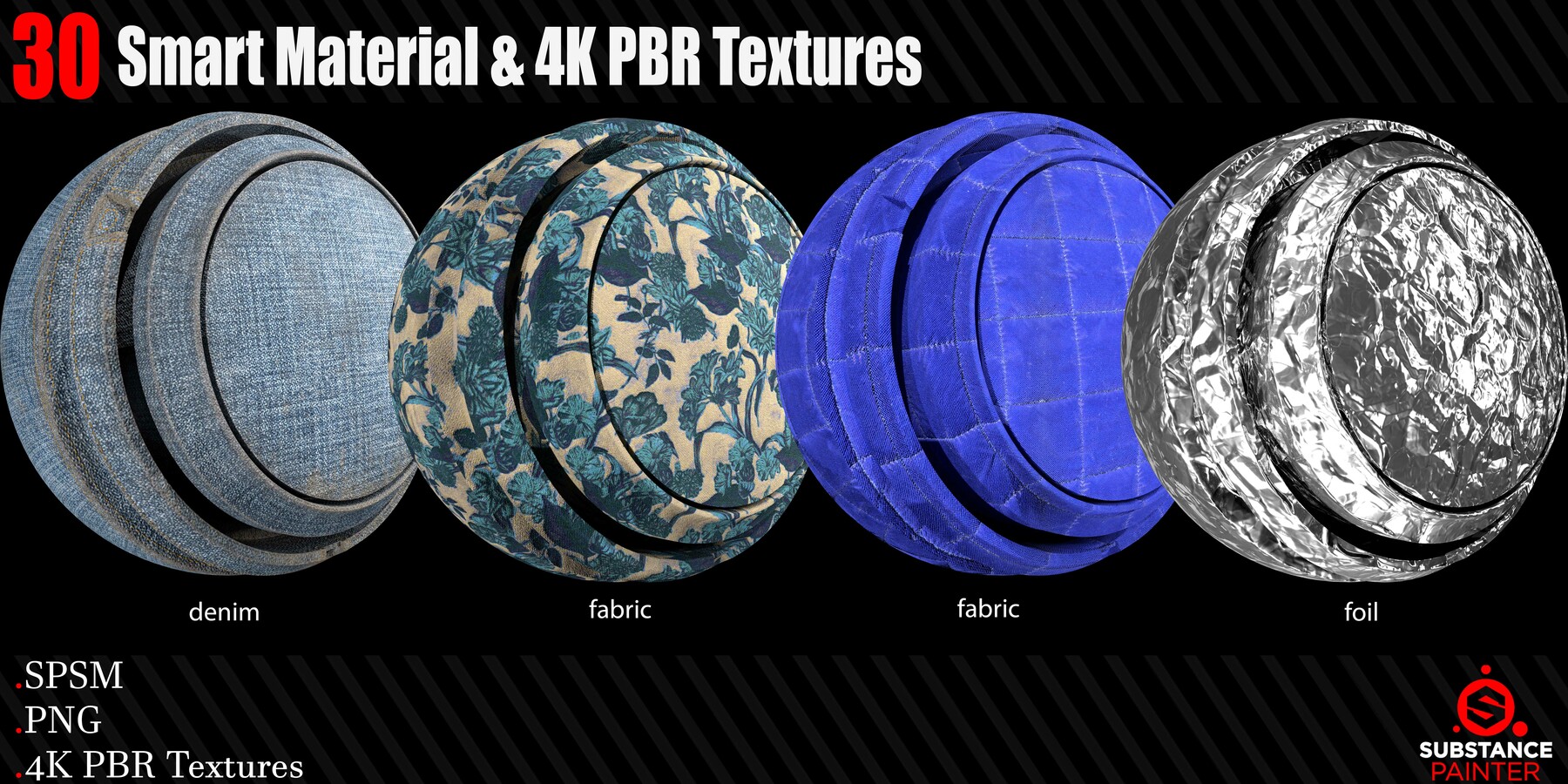 ArtStation - 30 High Quality and Procedural Smart Materials + 4K PBR ...