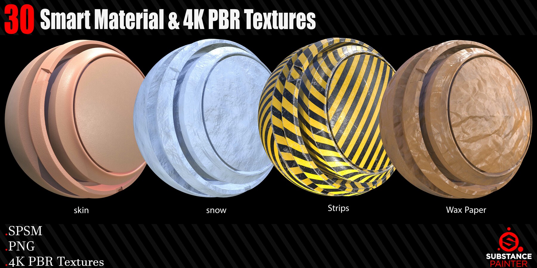 ArtStation - 30 High Quality and Procedural Smart Materials + 4K PBR ...