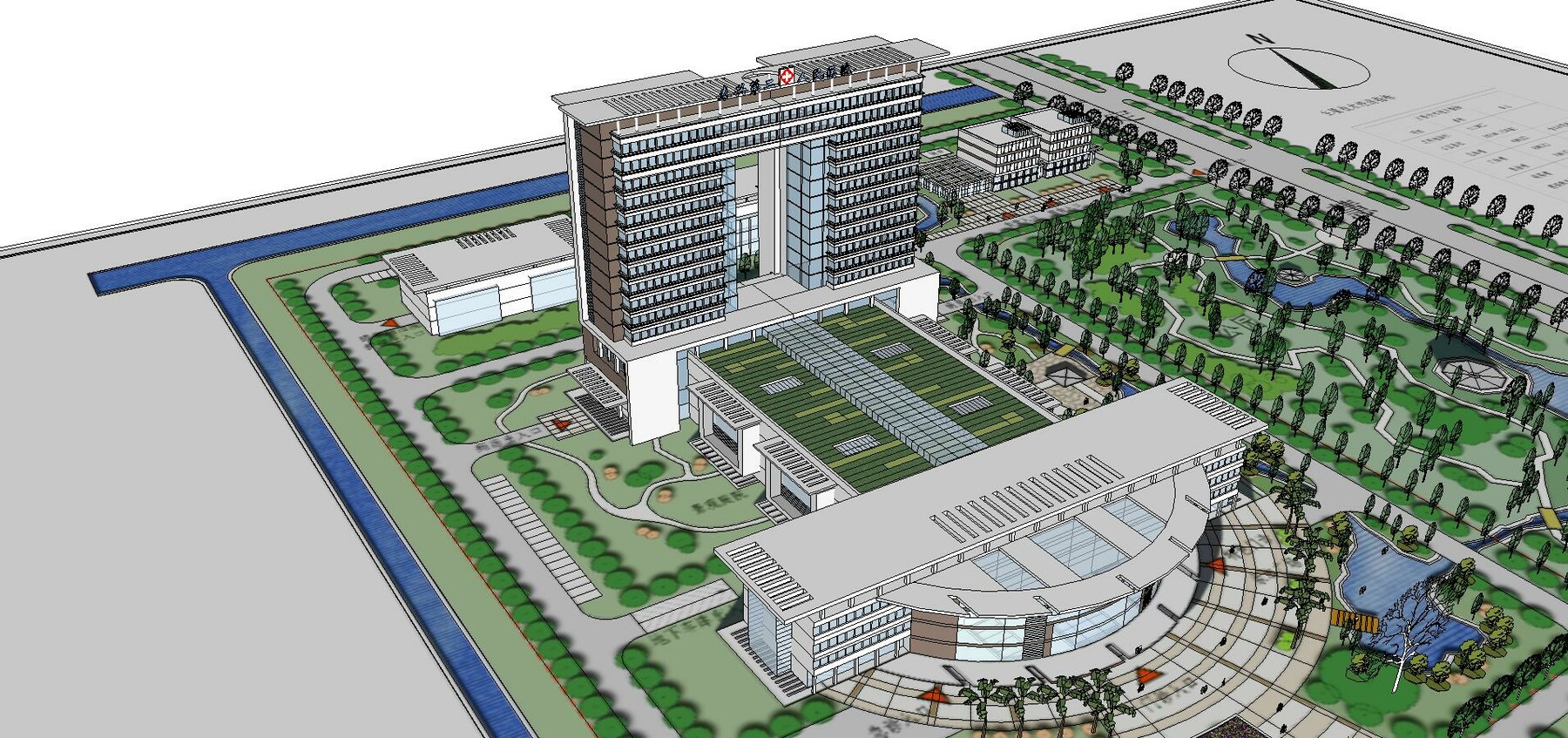 ArtStation - Sketchup City social Building-Hospital -066 | Resources