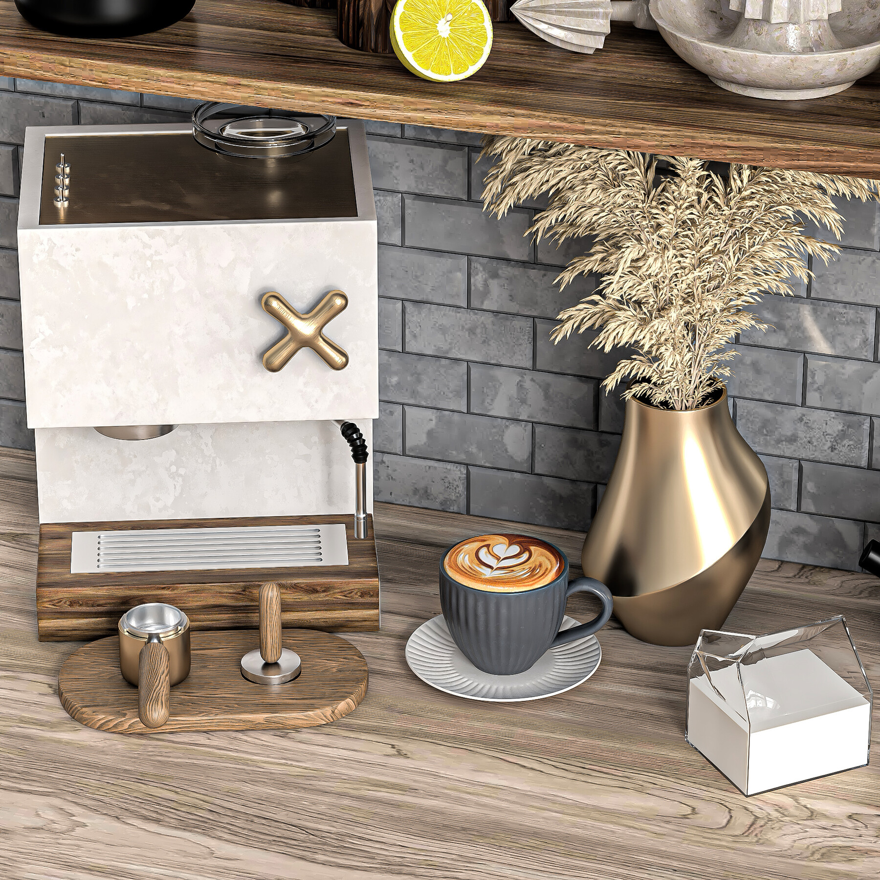 ArtStation - Kitchen Set 02 (Coffe Set) | Resources