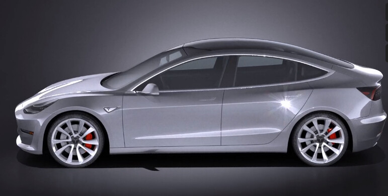 ArtStation - TESLA Model Car | Game Assets