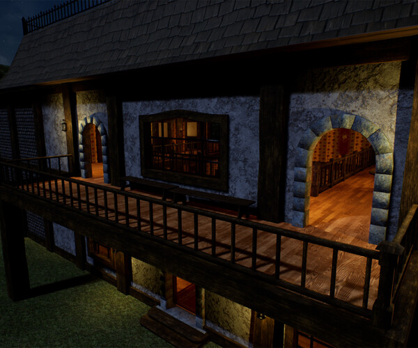 ArtStation - Modular Fantasy Inn | Game Assets