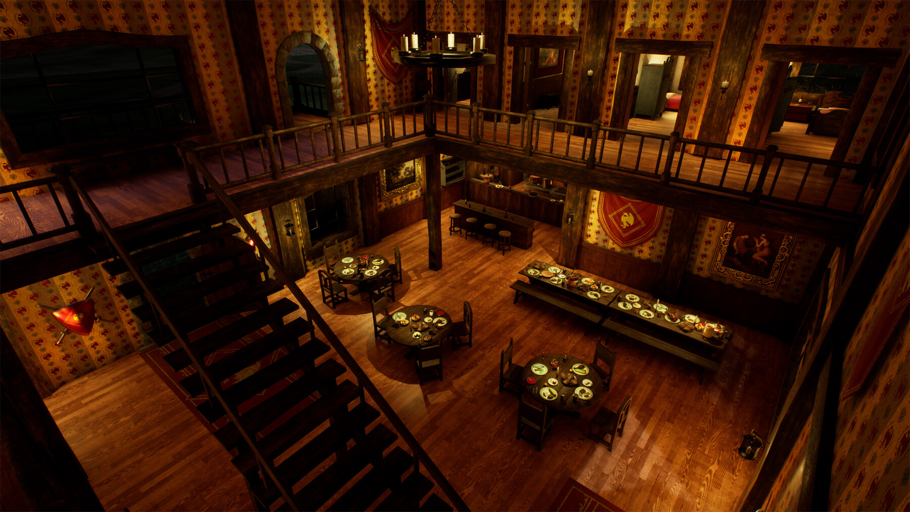 ArtStation - Modular Fantasy Inn | Game Assets