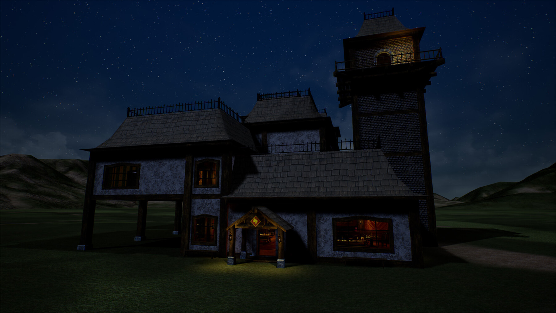 ArtStation - Modular Fantasy Inn | Game Assets