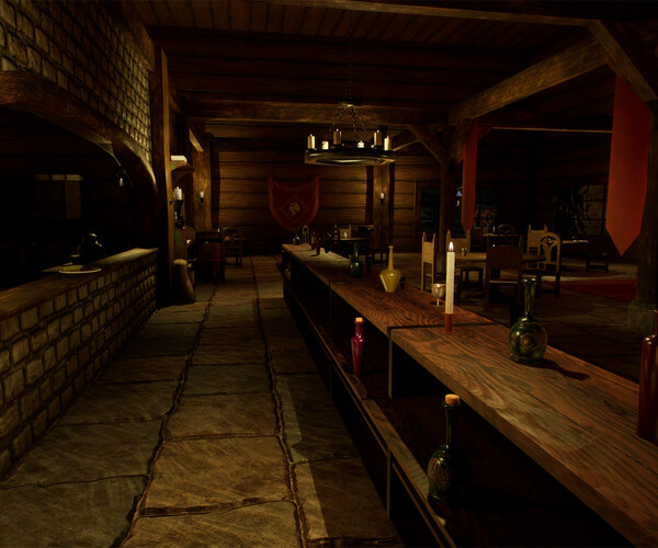 ArtStation - Modular Fantasy Inn | Game Assets