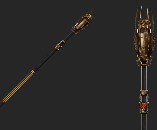 ArtStation - Cursed staff | Game Assets