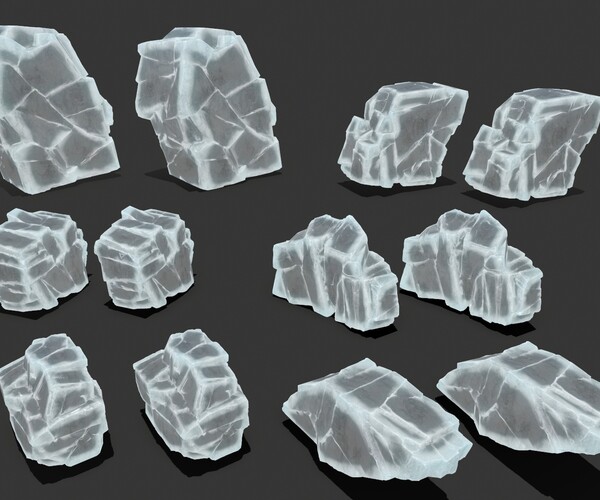 ArtStation - ice rocks | Game Assets