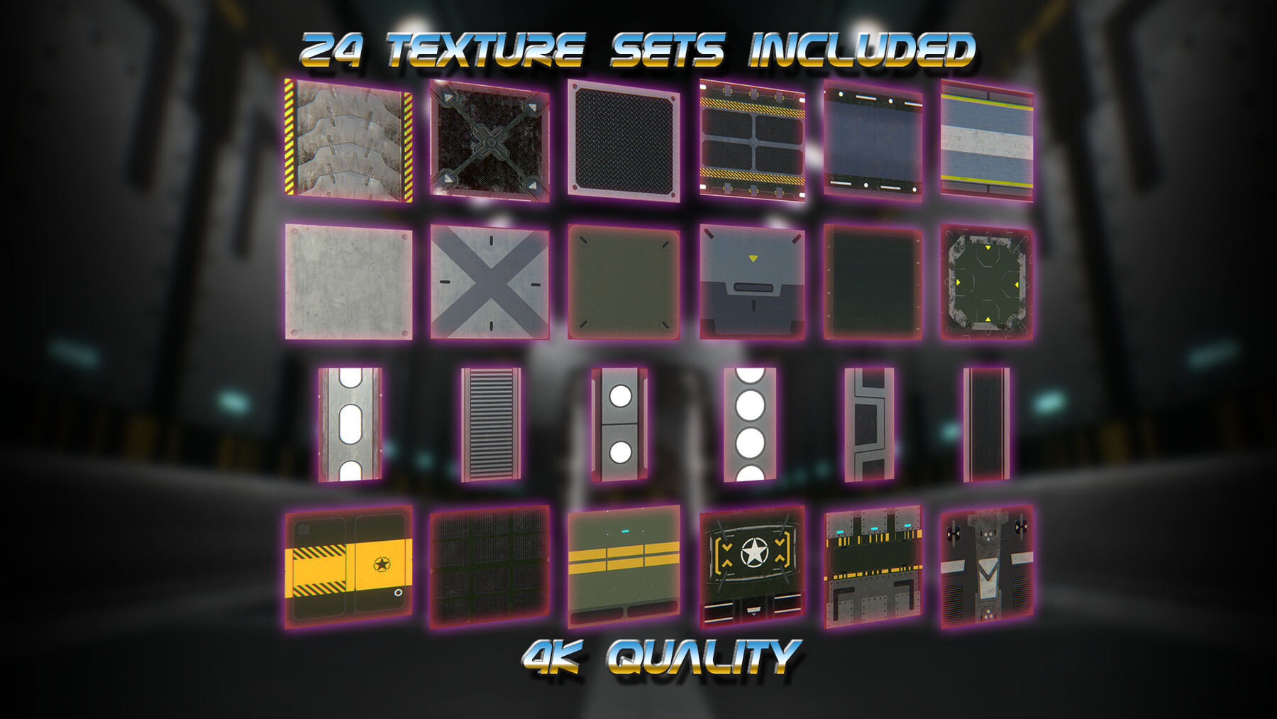 ArtStation - Basic Sci-fi Textures Vol. 1 | Game Assets