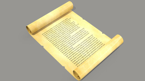 ArtStation - Scroll Double 3D model | Resources