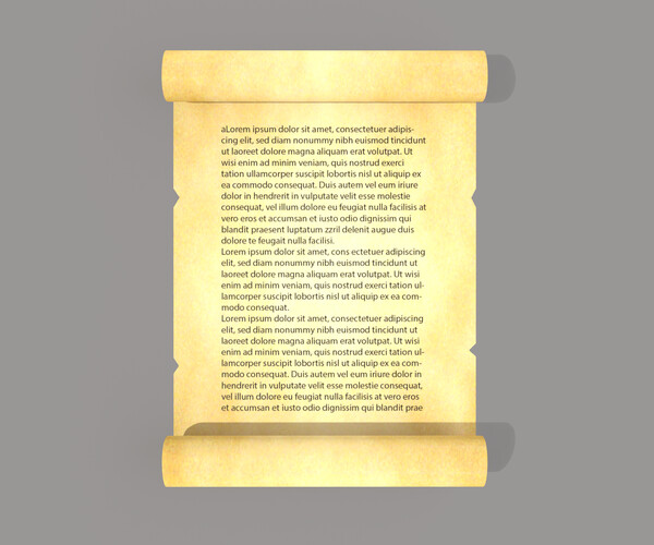 ArtStation - Scroll Double 3D model | Resources