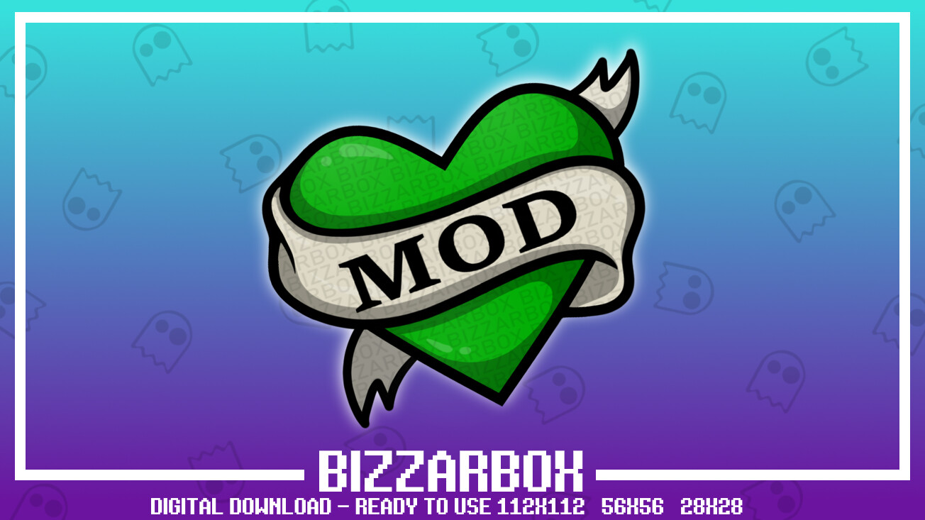 ArtStation - Twitch Emote: Mod Love Heart | Artworks