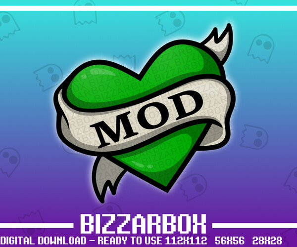 ArtStation - Twitch Emote: Mod Love Heart | Artworks