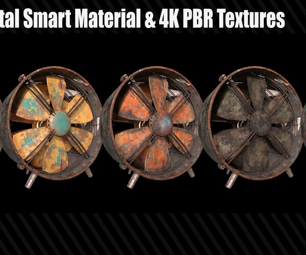 ArtStation - 30 Rust Metal Smart Materials + 4KPBR Textures | Game Assets