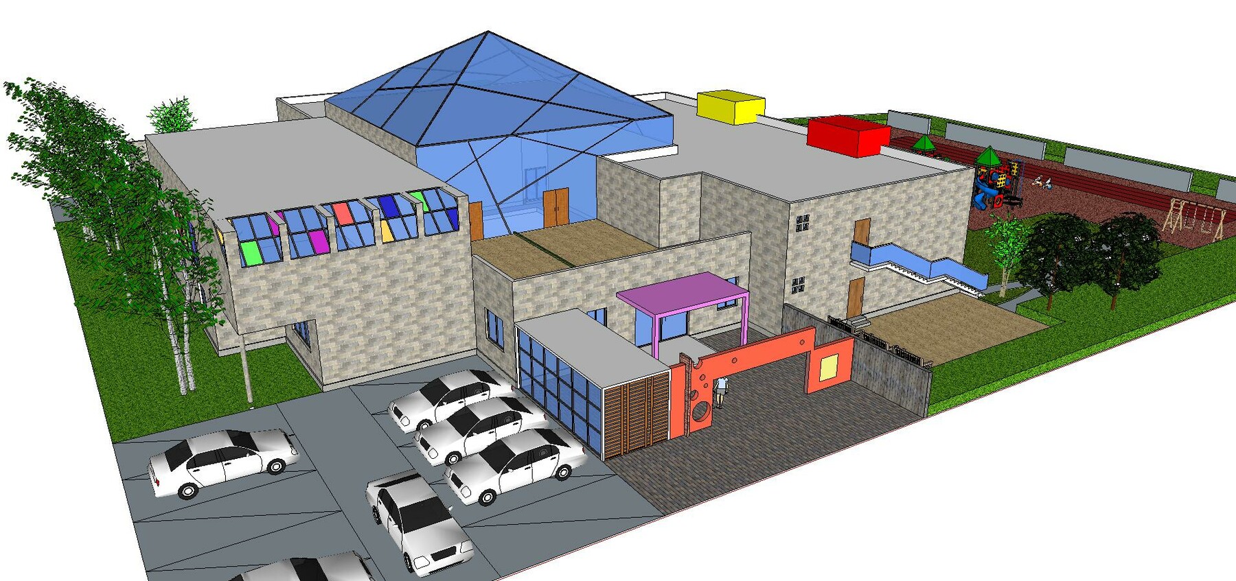 ArtStation - City-Education-Children-Kindergarten-074 | Resources