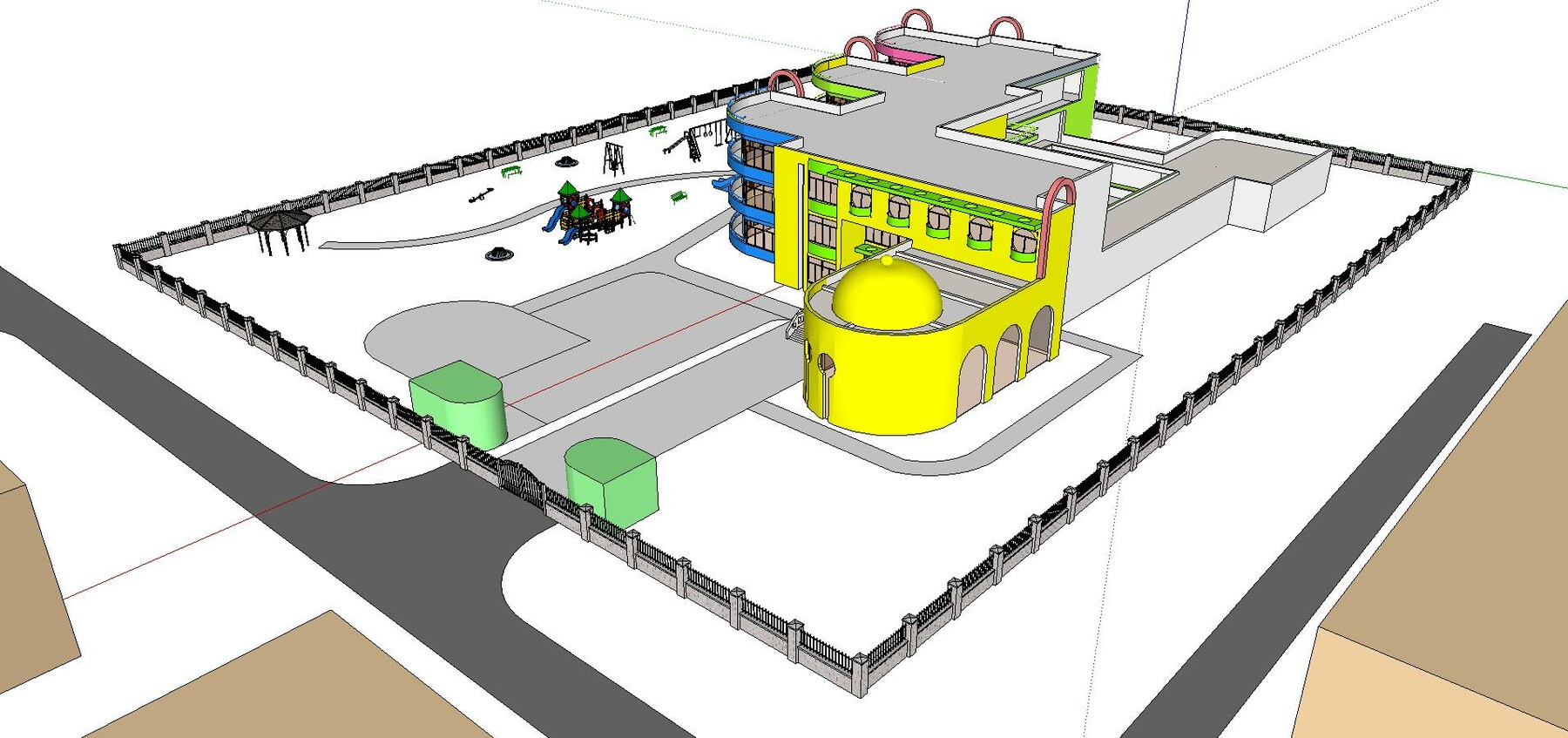 ArtStation - City-Education-Children-Kindergarten-0110 | Resources