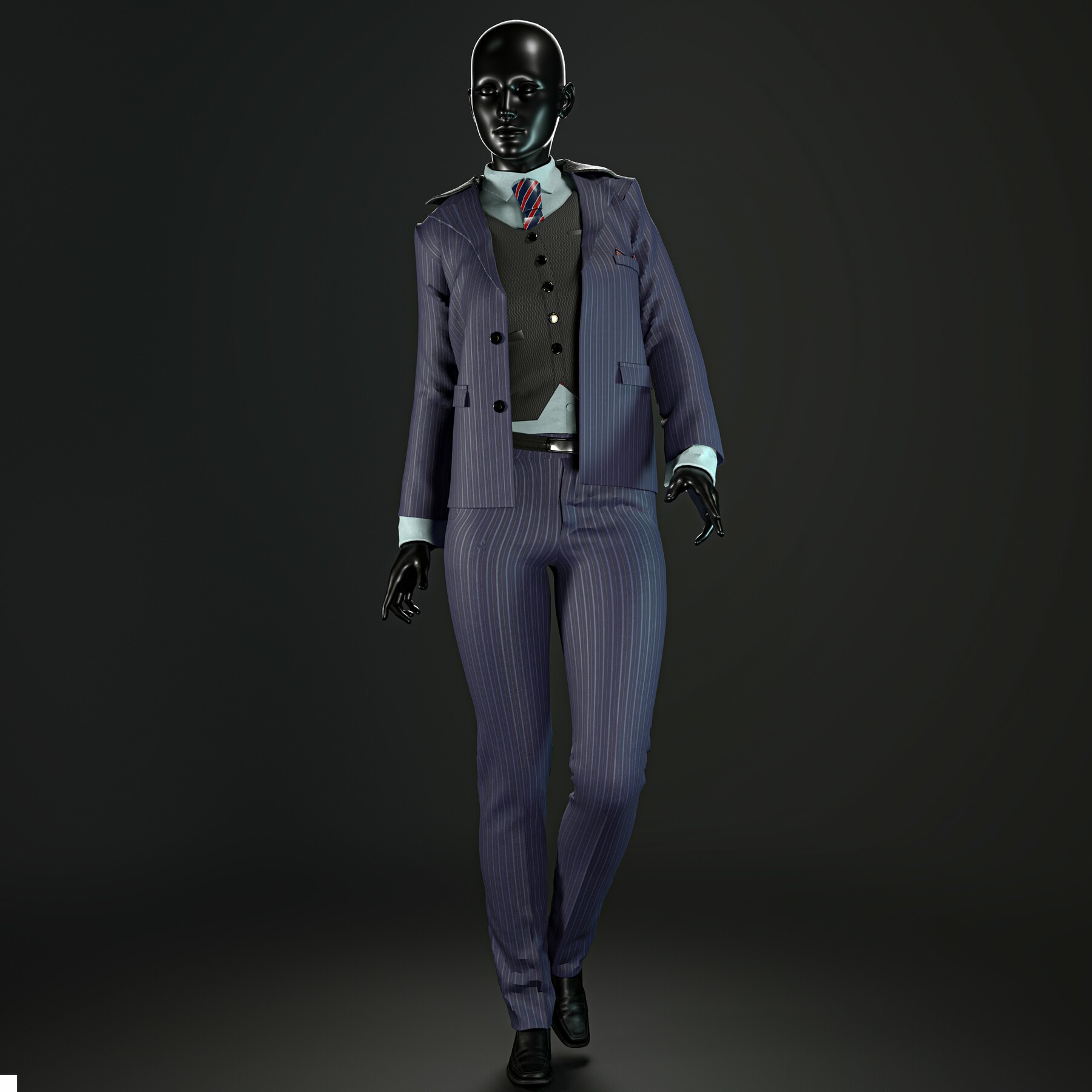ArtStation - Marvelous Designer + Clo3d + OBJ + FBX + Texture : Suit No ...