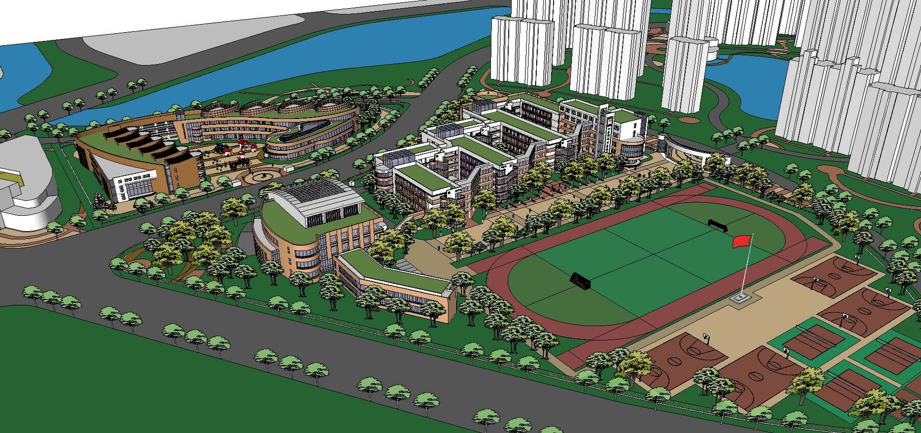 ArtStation - City-Education-Children-Kindergarten-0135 | Resources