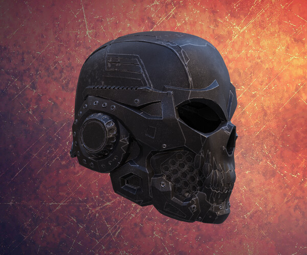 ArtStation - printable hydra helmet airsoft paintball sci-fi 3D print ...