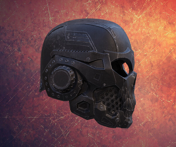 ArtStation - printable hydra helmet airsoft paintball sci-fi 3D print ...