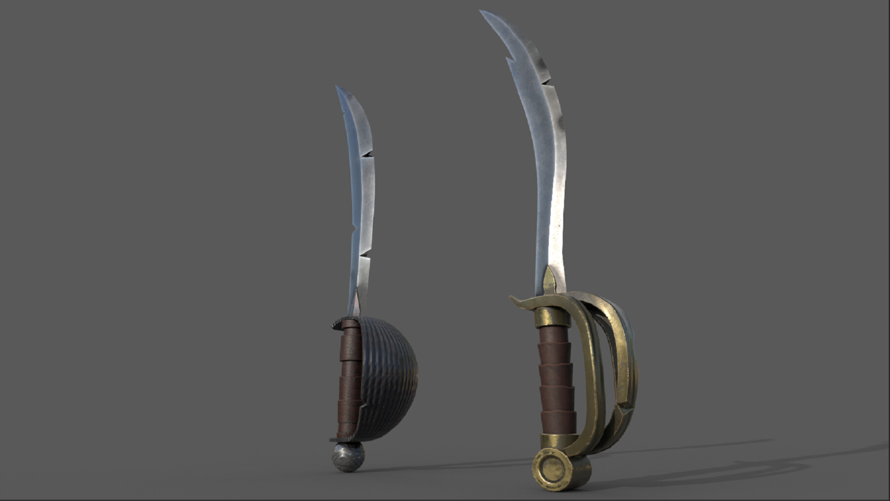 ArtStation - Stylized Cutlass Low-poly 3D model Low-poly 3D model ...