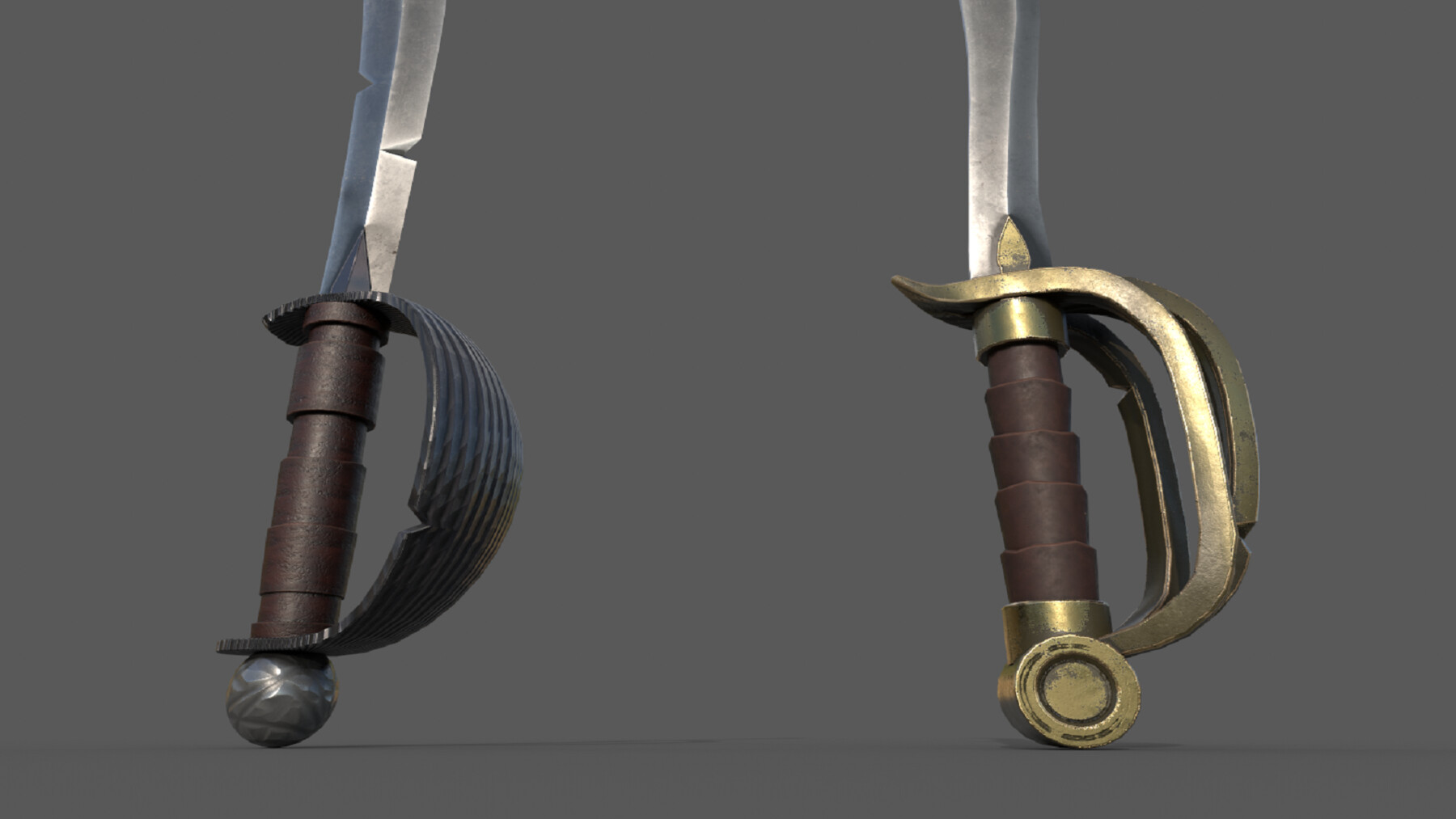 ArtStation - Stylized Cutlass Low-poly 3D model Low-poly 3D model ...