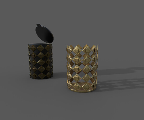 ArtStation - Bin Low-poly 3D model Low-poly 3D model | Resources