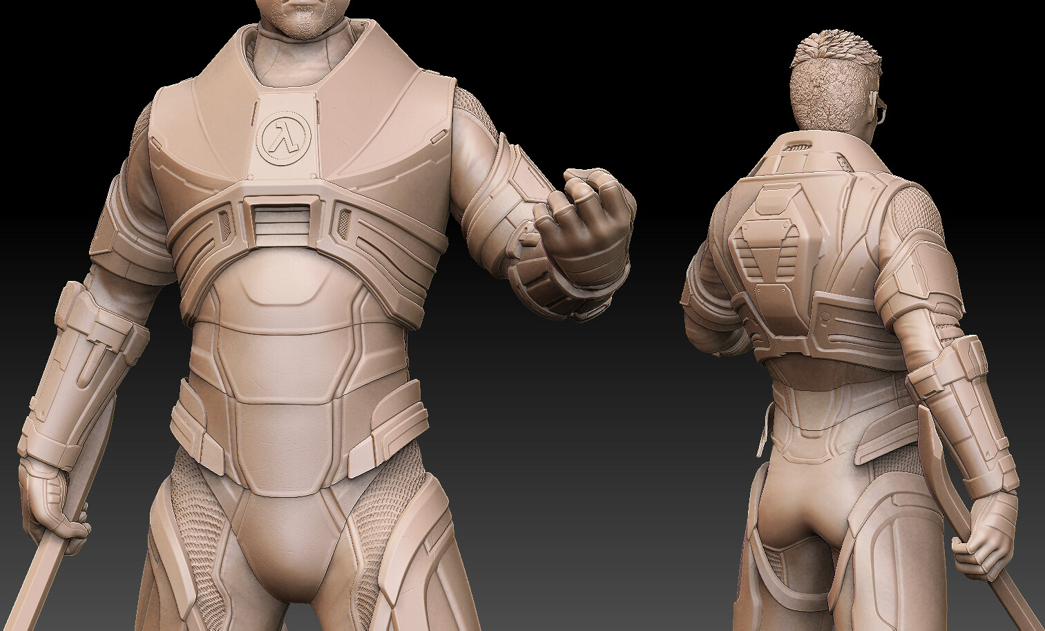 ArtStation - Gordon Freeman - Half Life 3D Print | Resources