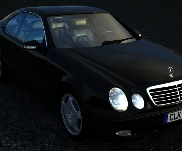 ArtStation - Mercedes Benz CLK | Game Assets