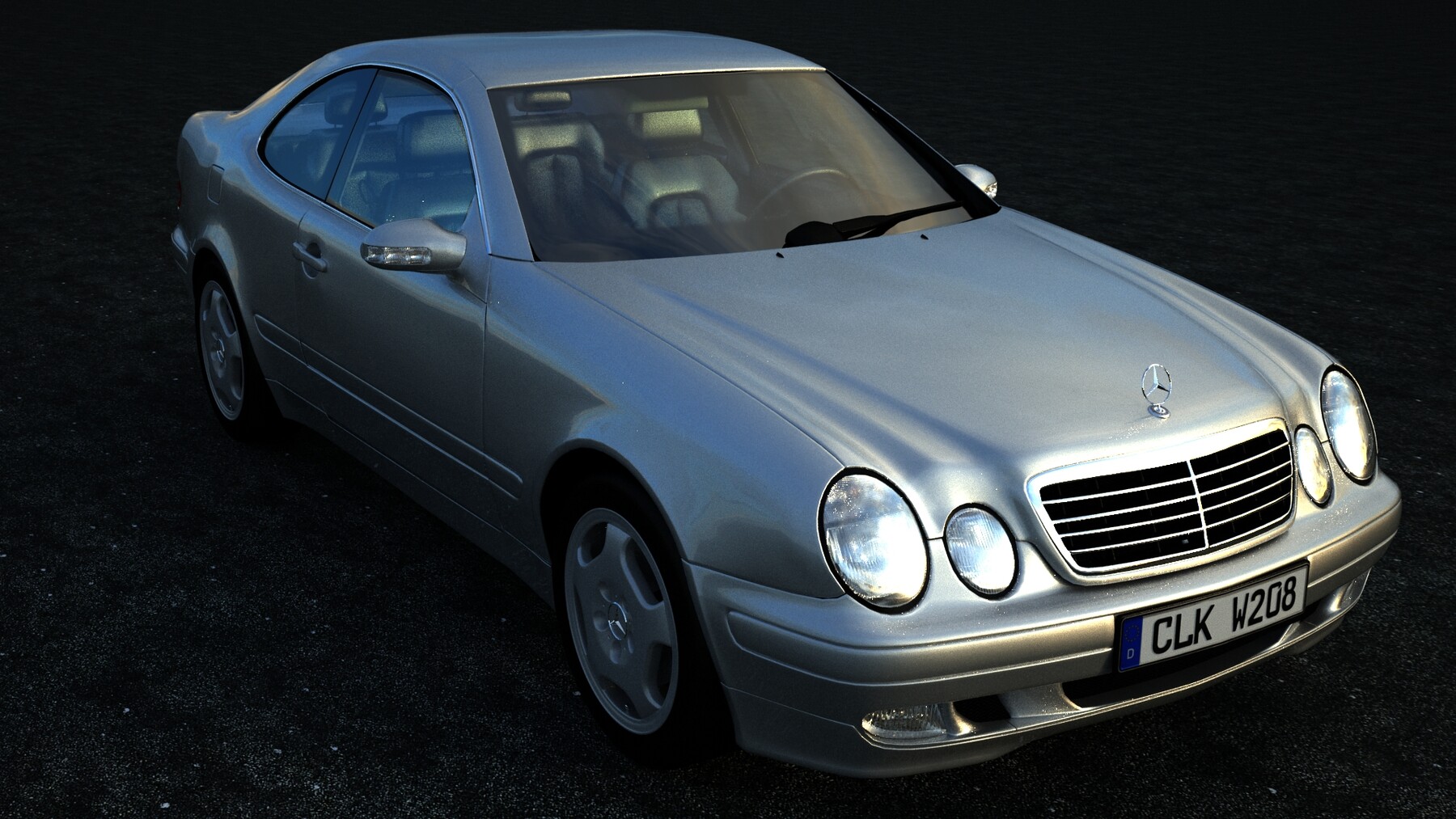 ArtStation - Mercedes Benz CLK | Game Assets