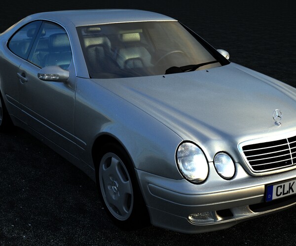 ArtStation - Mercedes Benz CLK | Game Assets