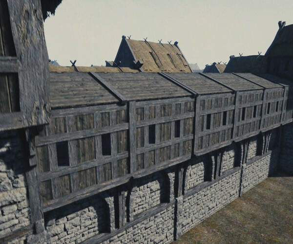 ArtStation - Medieval Fantasy Stone Houses for UE | Game Assets