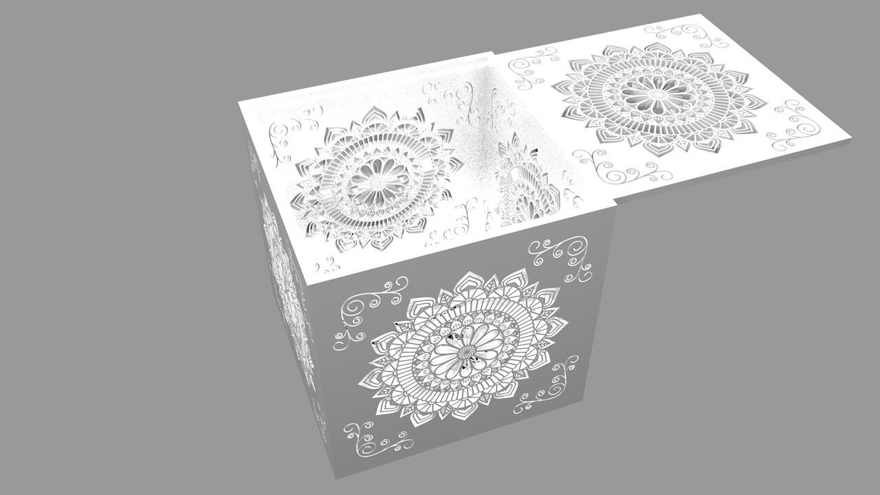 ArtStation - Mandala Patterned Box | Resources