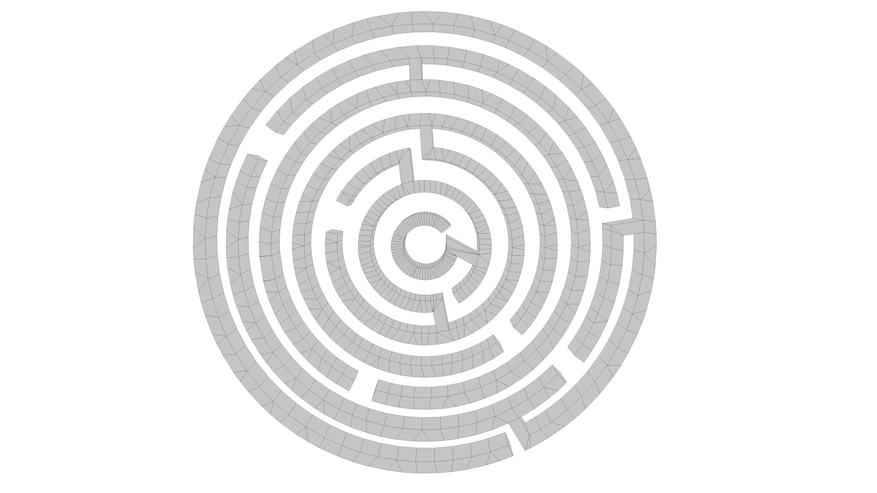 ArtStation - Grey Circular Maze | Resources