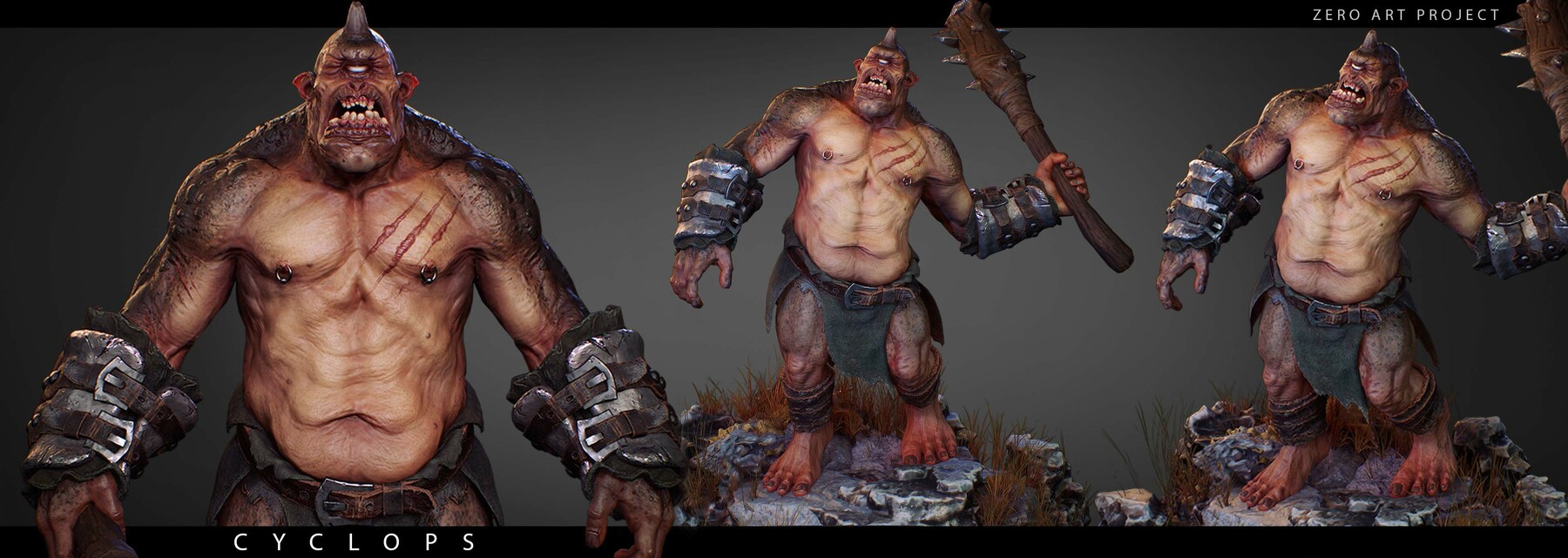 ArtStation - Ogre Cyclops Game-ready | Game Assets