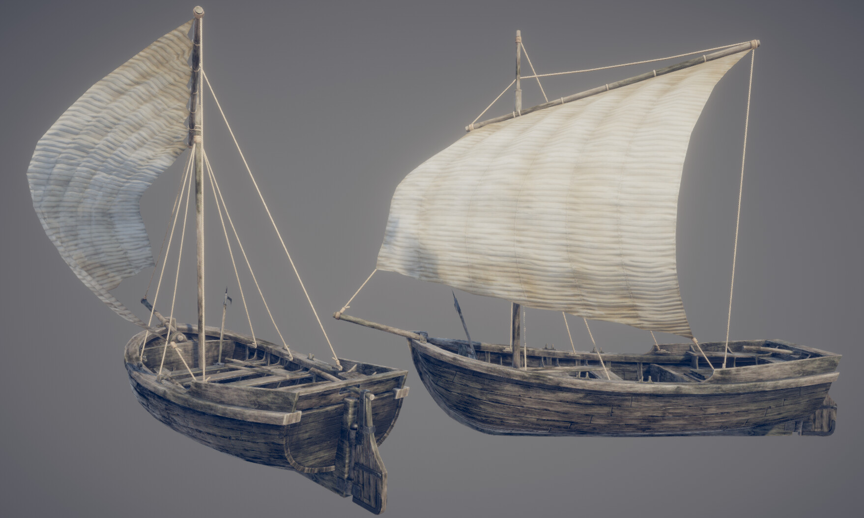 Ancient Sail Boats