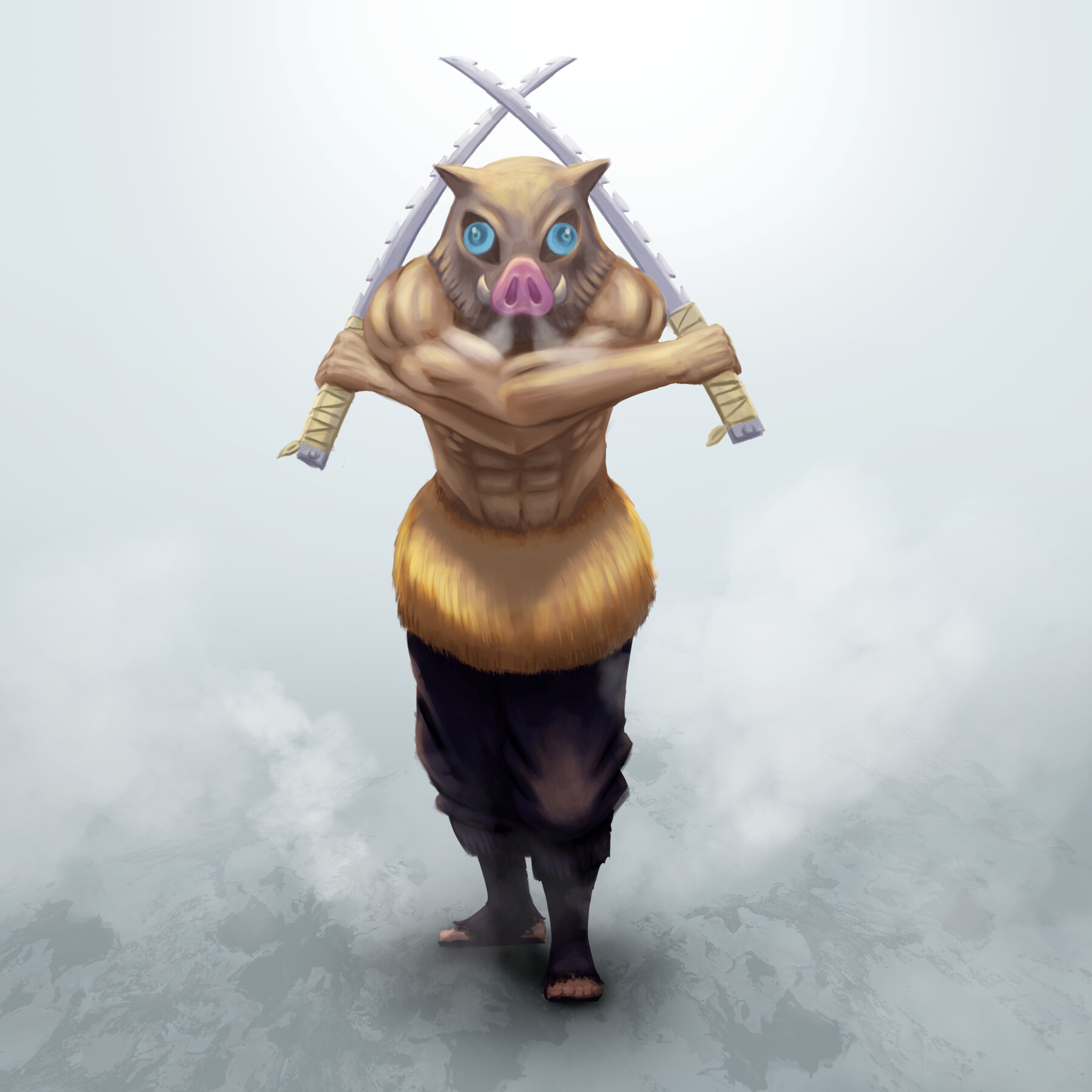 ArtStation - Inosuke Illustration - Kimetsu No Yaiba | Artworks