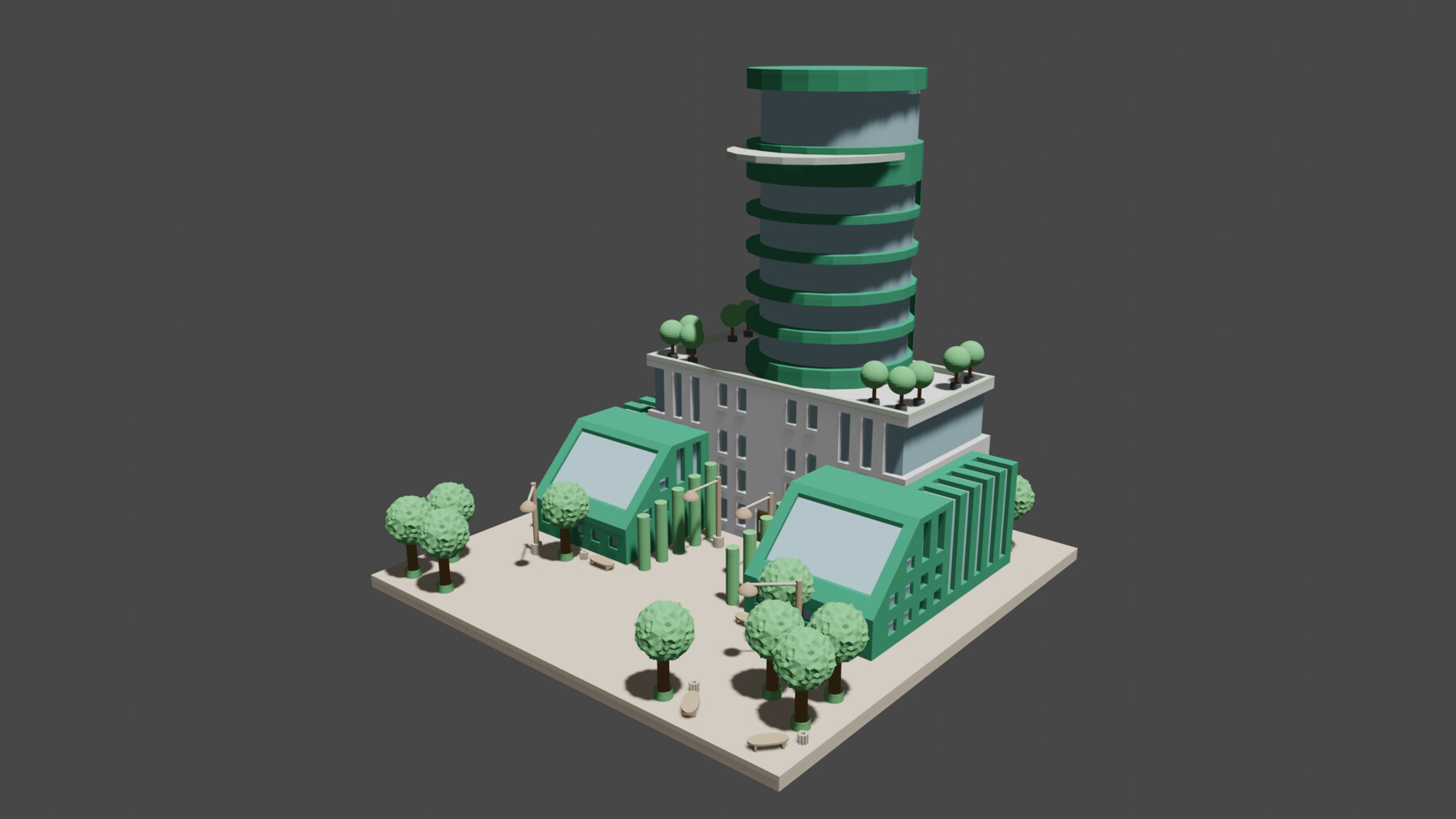 ArtStation - Residential building 1 WOU Kit | Game Assets